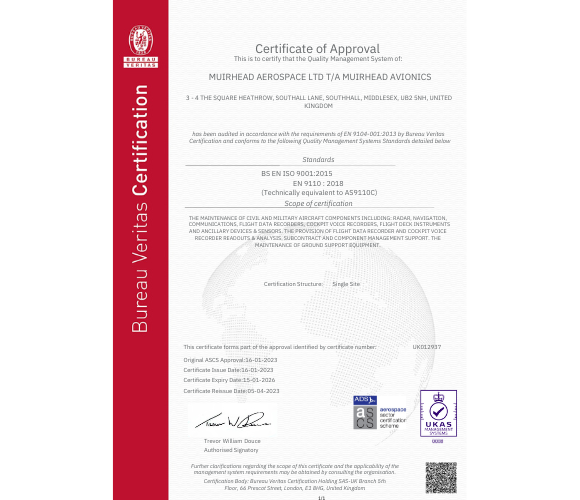 EN 9120 certification